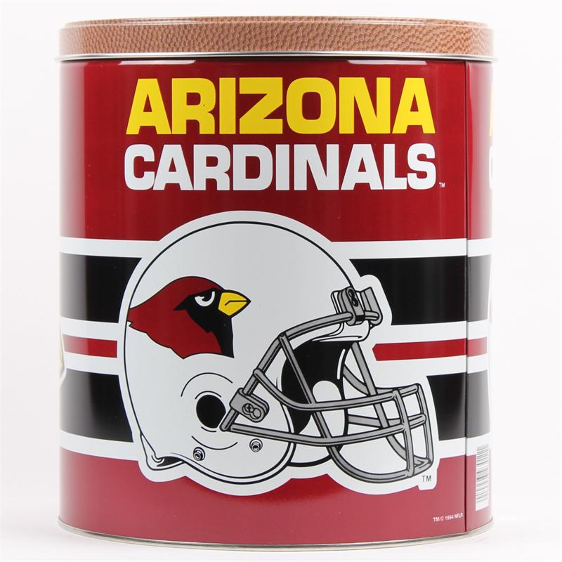 Arizona Cardinals 3-Flavor Gourmet Popcorn Tin (3.5-Gallon) – Popcorn Fix