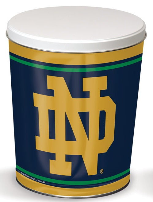 Notre Dame Fighting Irish 3-Flavor Gourmet Popcorn Tin (3-Gallon) – Popcorn Fix