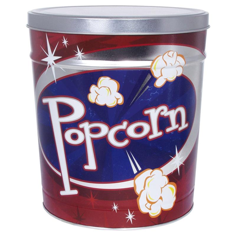 Retro Popcorn 3.5-Gallon Popcorn Tin | Gourmet Gift – Popcorn Fix